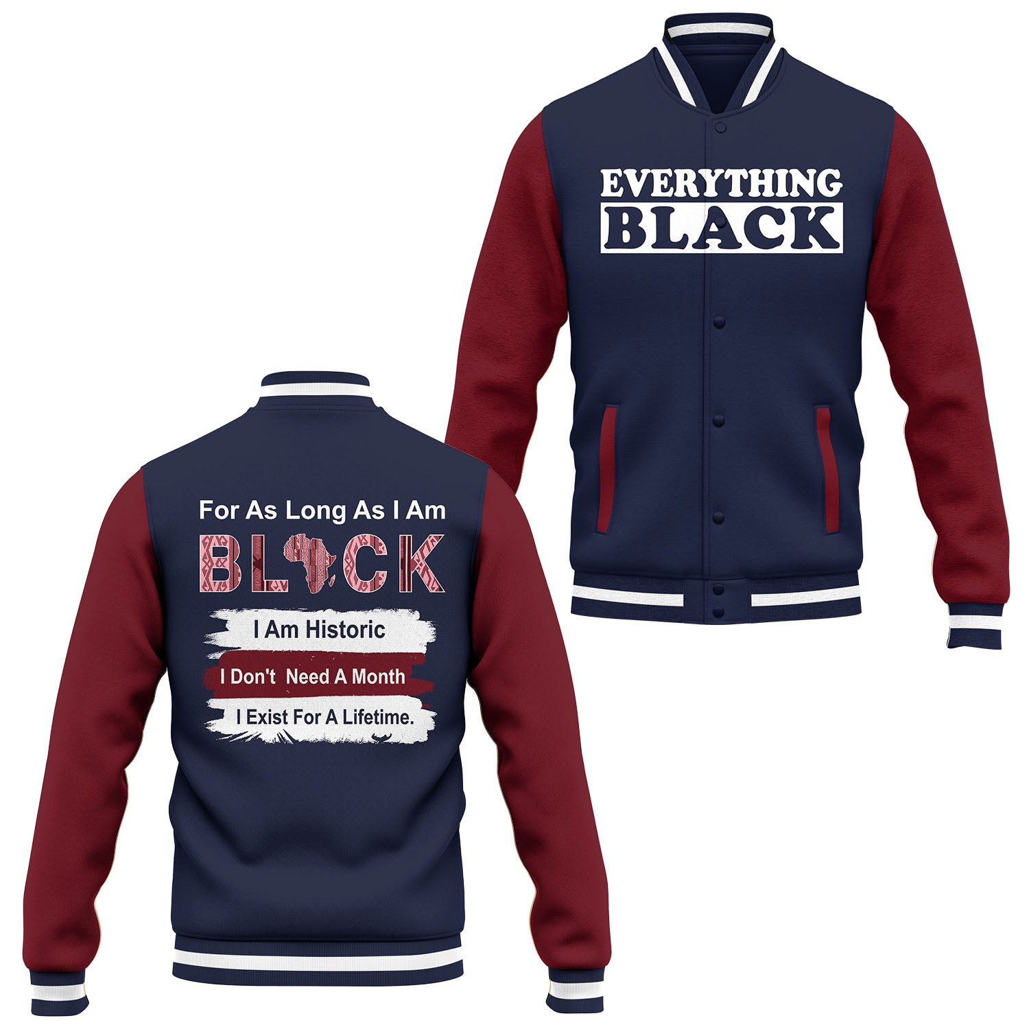 Lifetime Black Baseball Jacket – Theblackluxe