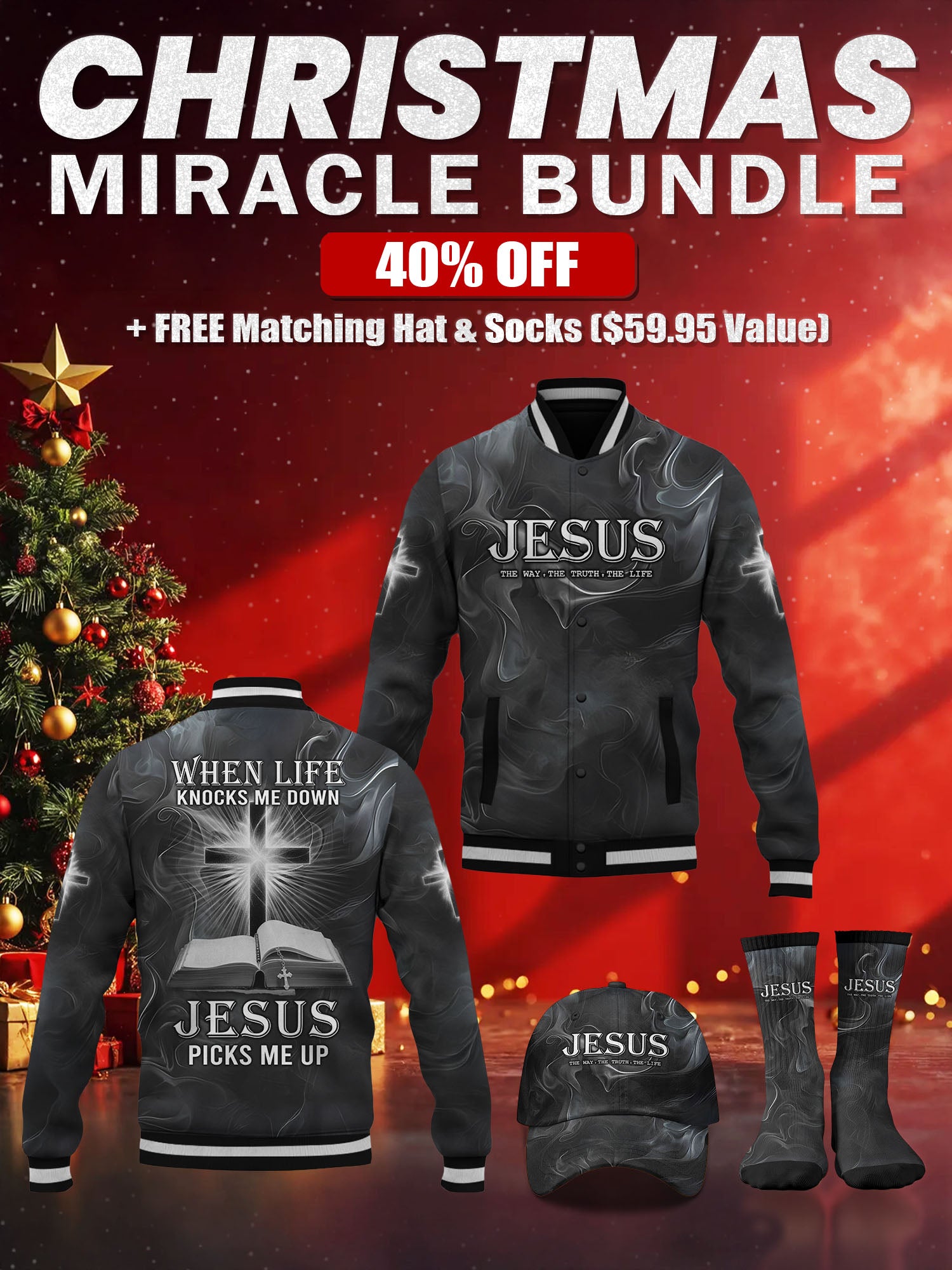 “Lifted” Baseball Jacket Christmas Miracle Bundle – Theblackluxe