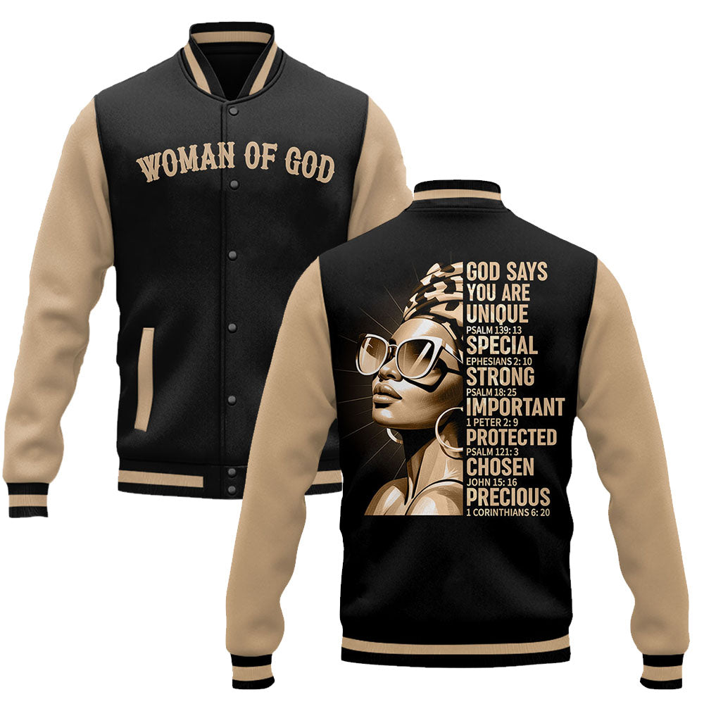 God Got Me Baseball Jacket – Theblackluxe